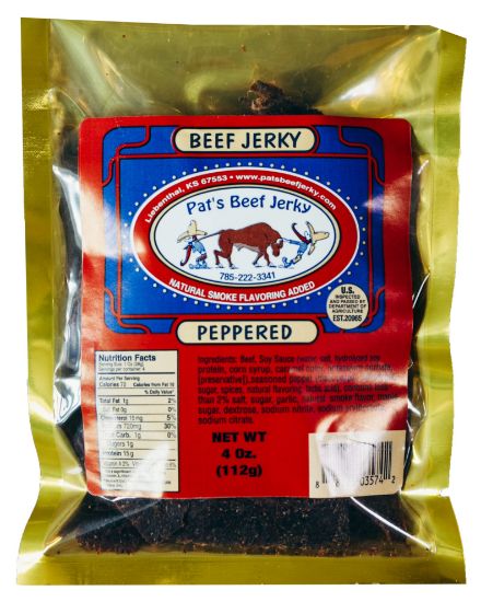 From the Land of Kansas Marketplace. Pat's Beef Jerky