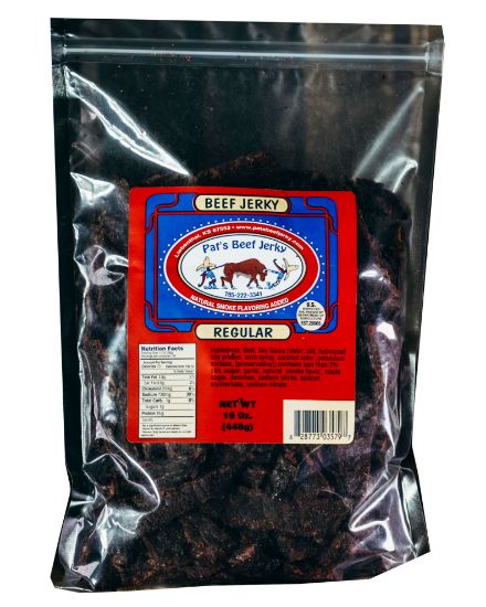 From the Land of Kansas Marketplace. Pat's Beef Jerky