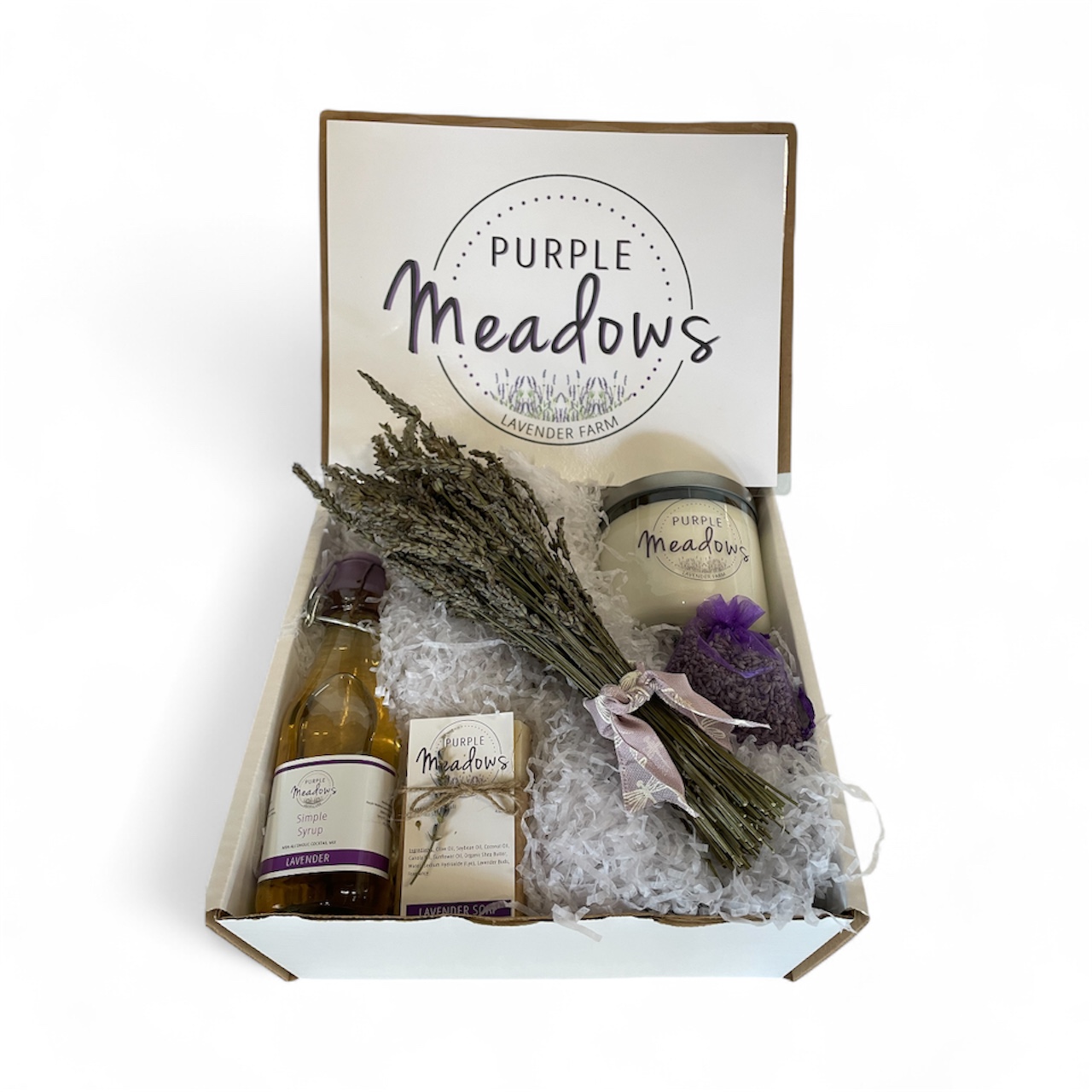 From the Land of Kansas Marketplace. Lavender Gift Box